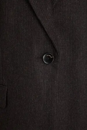 Sandro Pinstriped Wool-blend Blazer