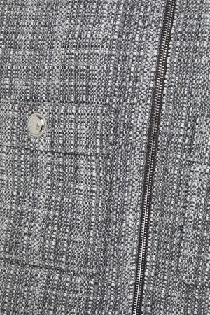 Maje Cropped Sequin-embellished Tweed Jacket