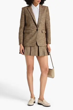 Sandro Houndstooth Tweed Blazer