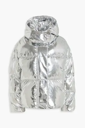 Maje Metallic Quilted Padded Jacket