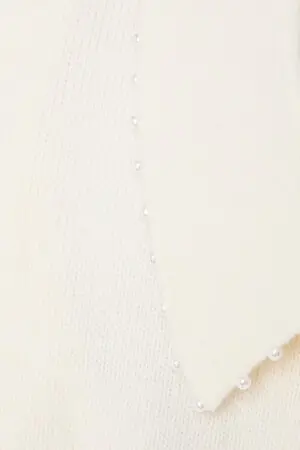 Sandro Bead-embellished Wool Polo Sweater