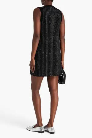 Sandro Sequin-embellished Velour Mini Dress