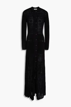 Sandro Crochet-knit Maxi Dress