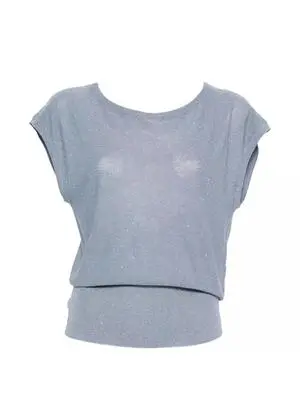 Herno Sequin-embellished Knit Top - Blue