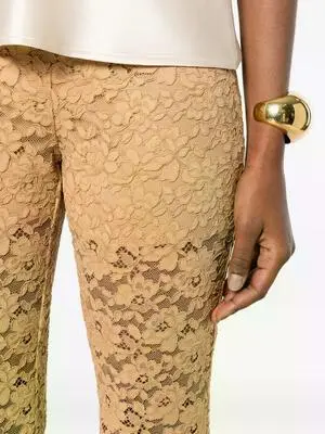 TWINSET Floral Lace Flared Trousers