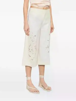 TWINSET Floral Embroidered Culottes