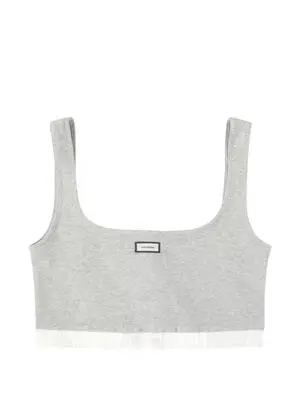ENTIRE STUDIOS Ribbed Button-detail Bra