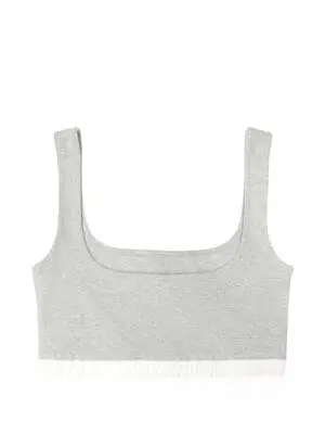 ENTIRE STUDIOS Ribbed Button-detail Bra