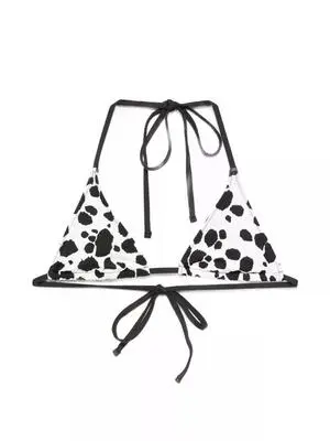 Frankies Bikinis Paradise Triangle Bikini Top - White
