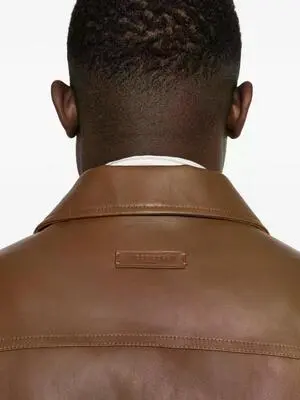 Jacob Cohen Button-fastening Leather Jacket