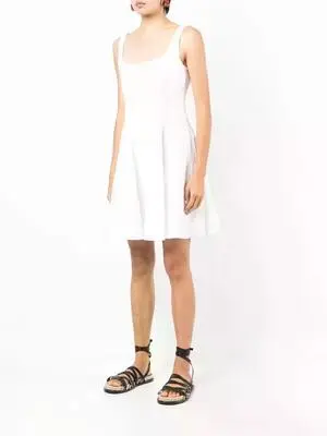 Staud Wells Pleated Mini Dress