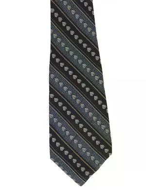 Saint Laurent Patterned Silk Tie