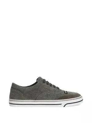 Dolce & Gabbana Sailing Linen Sneakers - Grey