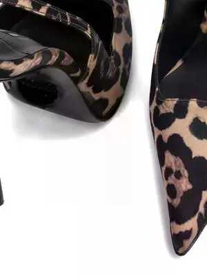 LE SILLA Amelia Leopard-print Slingback Pumps - Neutrals
