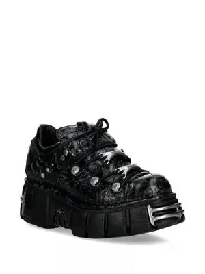 NEW ROCK Embossed Lace-up Sneakers