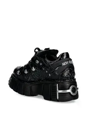 NEW ROCK Embossed Lace-up Sneakers