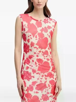 MARC AUREL Floral Gathered Dress