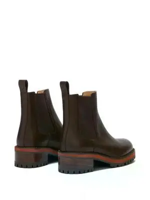 ODISSI Faye Rounded Toe Leather Boots