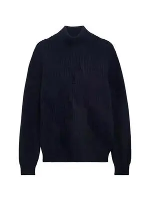 Pringle Of Scotland Turtleneck Ribbed Sweater - Blue