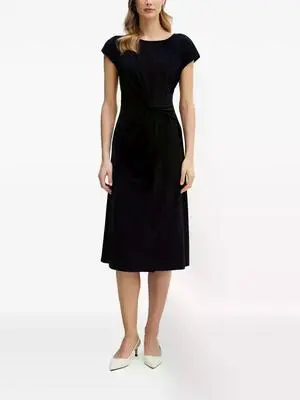 Joseph Ribkoff Twisted A-line Midi Dress - Blue