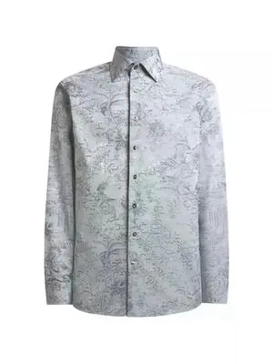 Etro Jacquard Floral Paisley Shirt - Grey