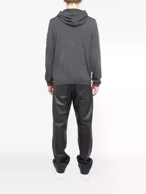 Zadig&Voltaire Hooded Zip Up Sweatshirt With Double Cuffs
