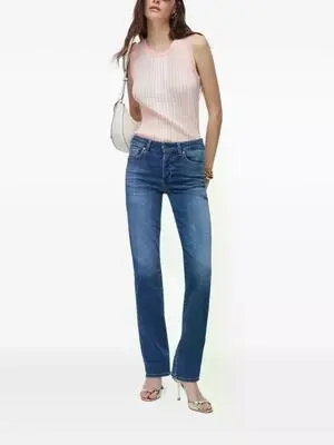 Liu Jo Two-tone Ribbed Knit Tank Top - Pink