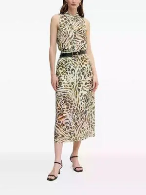MARC AUREL Animal-print Midi Skirt
