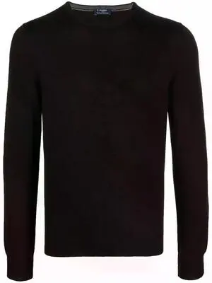 BARBA NAPOLI Crew-neck Knit Jumper - Brown