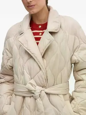 OUI Belted Quilted Coat