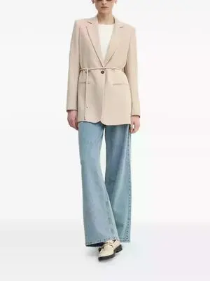 MARC AUREL Belted Button Blazer