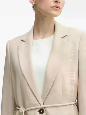 MARC AUREL Belted Button Blazer