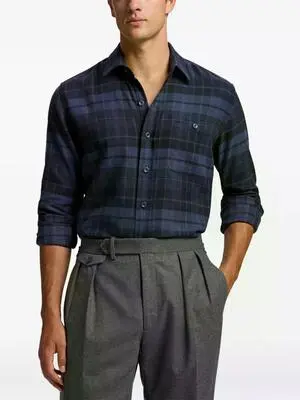 Ralph Lauren Purple Label Plaid Twill Shirt