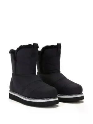 ODISSI Elasticated Boots With Rose Lining - Black