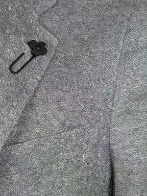 LARDINI Flower-pin Blazer - Grey