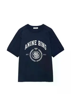 ANINE BING Logo-print T-shirt - Blue