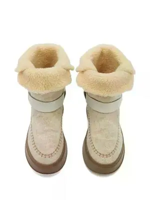 ODISSI Harnessed Felt Boots - Neutrals