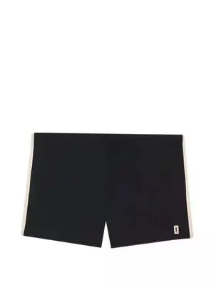 Saint Laurent Stripe Swim Shorts - Black