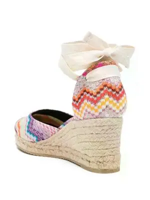 Missoni Chevron-pattern Espadrilles - Orange
