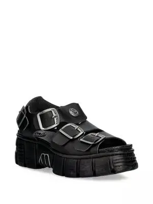 NEW ROCK Buckle-strap Platform Sandals