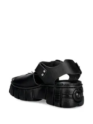 NEW ROCK Buckle-strap Platform Sandals
