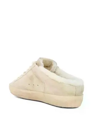 GOLDEN GOOSE Super-star Leather Mules - Neutrals