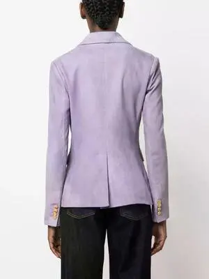 Tagliatore Double-breasted Suede Blazer