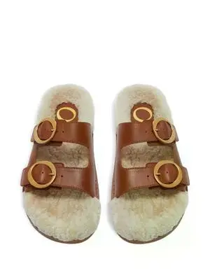 ODISSI Yuki Buckle Strap Leather Sandals