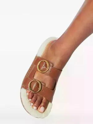 ODISSI Yuki Buckle Strap Leather Sandals