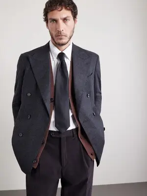 Charvet Silk-jacquard Necktie - Black