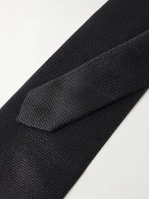 Charvet Silk-jacquard Necktie - Black