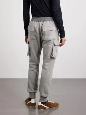 Rick Owens Mastodon Tapered Cotton-blend Jersey Sweatpants - Gray