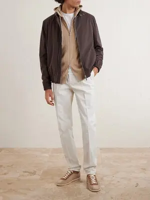 Brunello Cucinelli Cashmere Zip-up Hoodie - Neutrals