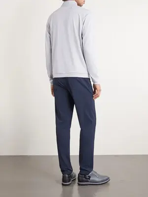 Peter Millar Albatross Piqué Half-zip Sweater